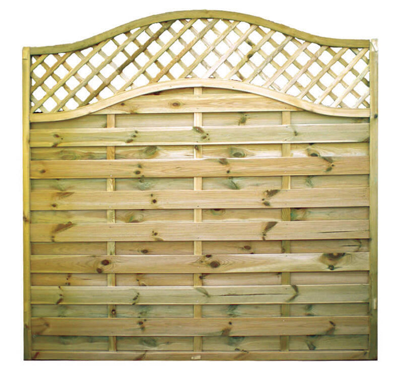 San Remo Omega with Trellis Fence Panel — Timber Kings