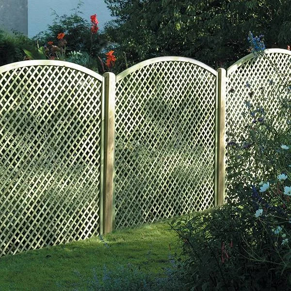 Arched Diamond Trellis Panels — Timber Kings