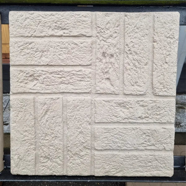 Grey Rustic Brick Concrete Flags (450x450) — Timber Kings